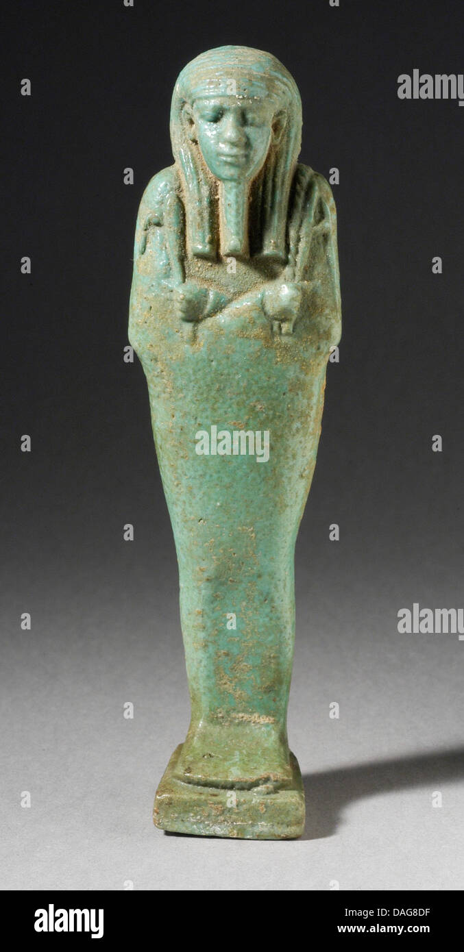 This inscribed shabti figure, a type of ancient Egyptian funerary ...