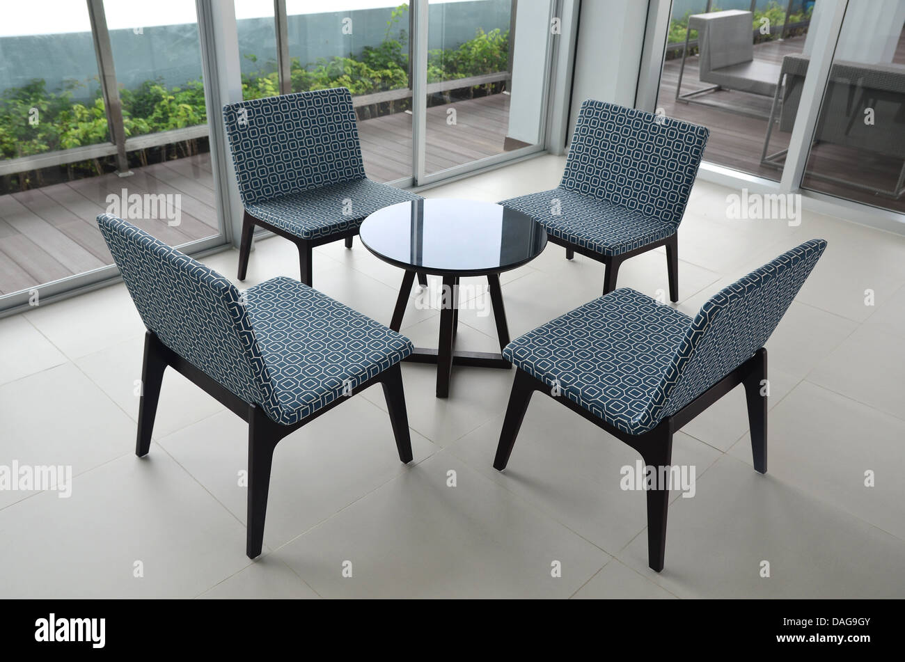 Chair and Table Stock Photo - Alamy