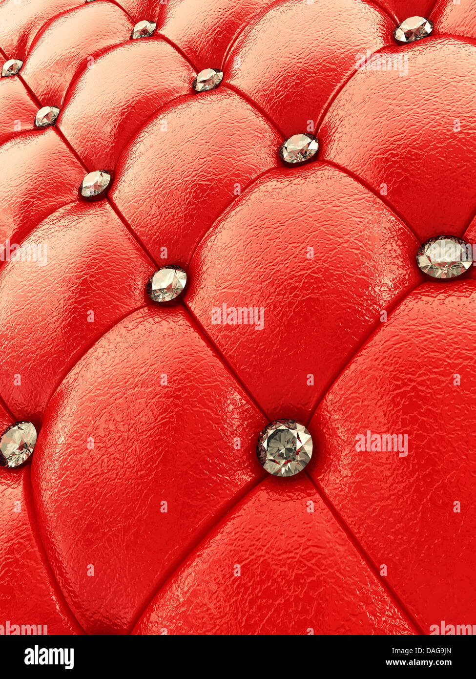 Red leather upholstery pattern , 3d illustration Stock Photo - Alamy