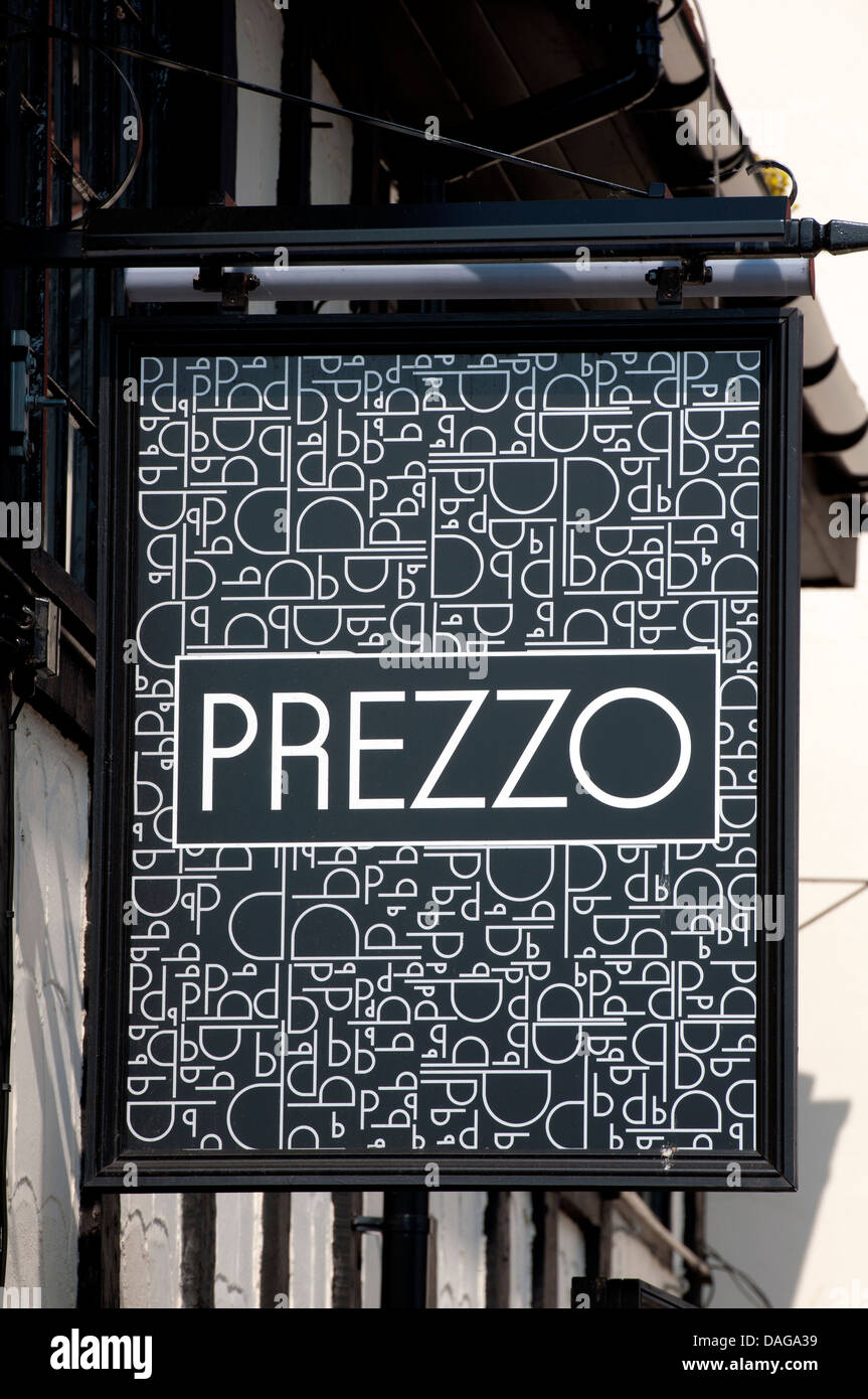 Prezzo restaurants hi-res stock photography and images - Alamy