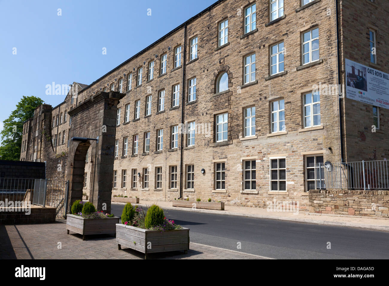 Oats Royd Mill, now converted into apartments, Luddenden, West ...