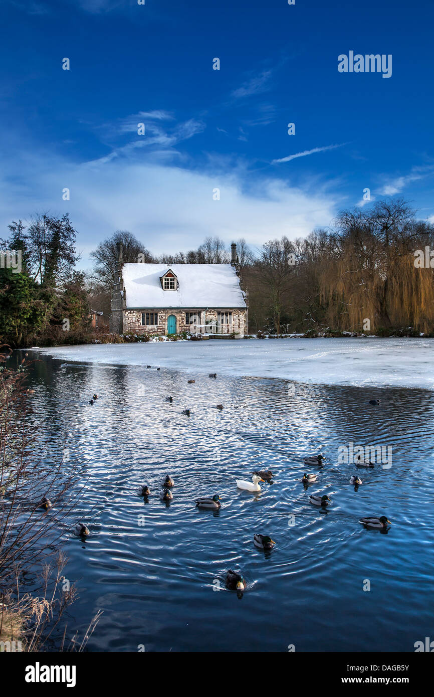 Britains oldest recorded town a national trust property hi-res stock ...