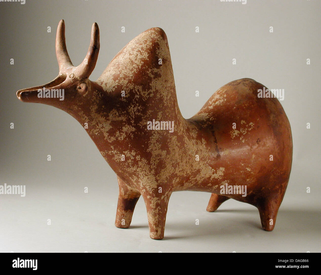 This Zebu figure is a representation of a domesticated bovine species ...