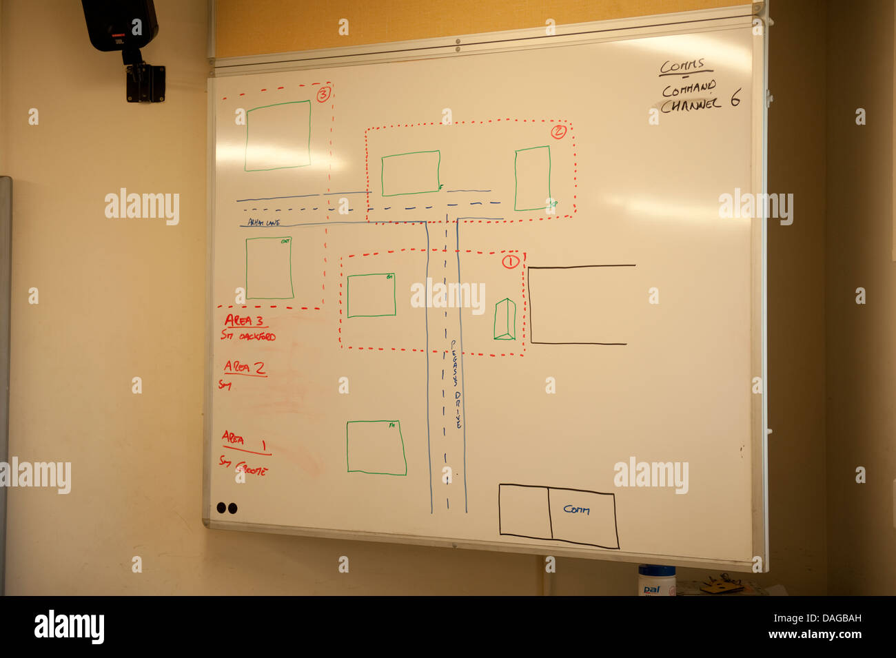 Fire & Rescue Sector Sectorisation Incident Command Board Stock Photo ...