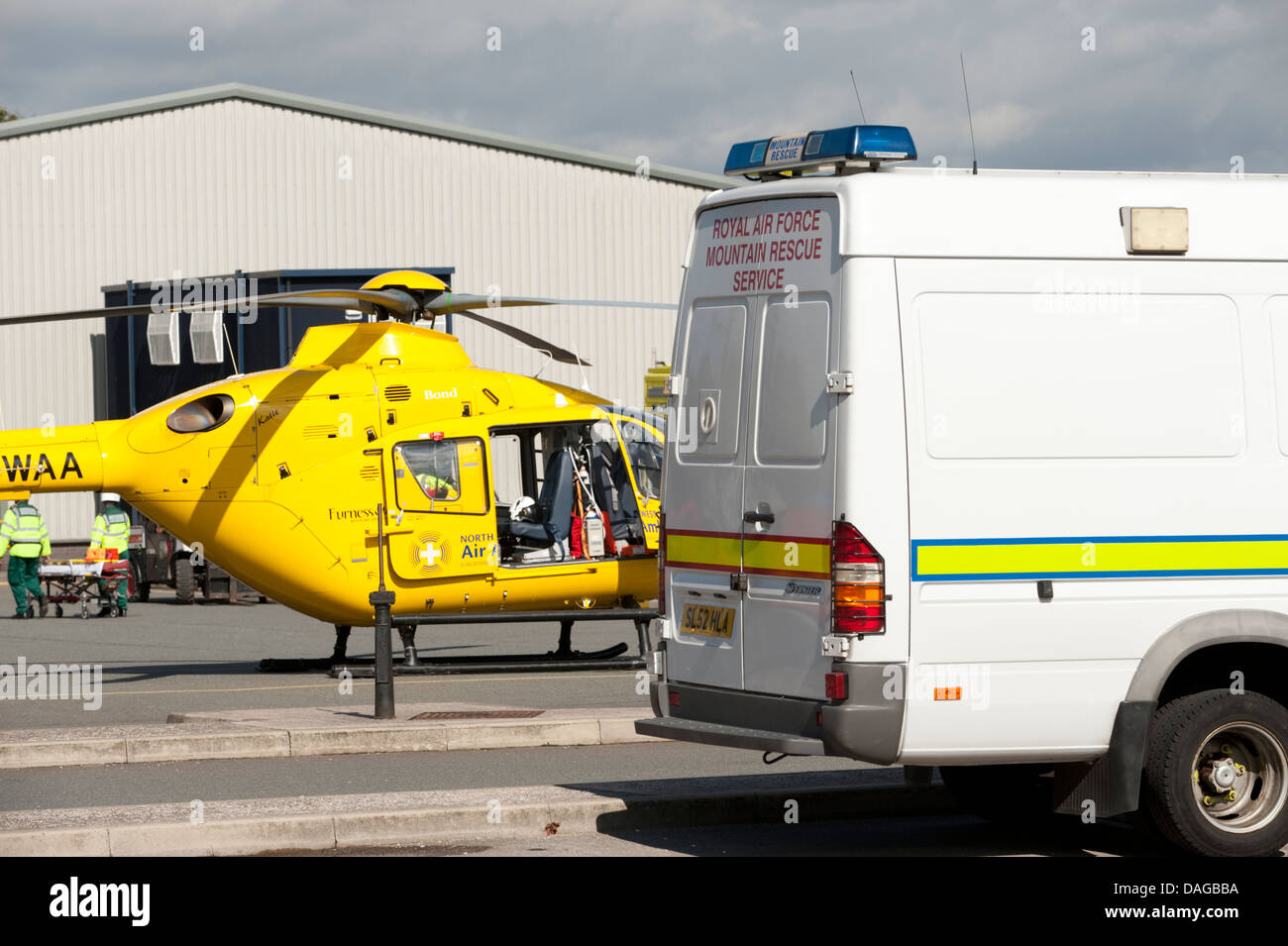Royal Air Force RAF Mountain Rescue Service and Air Ambulance Stock ...
