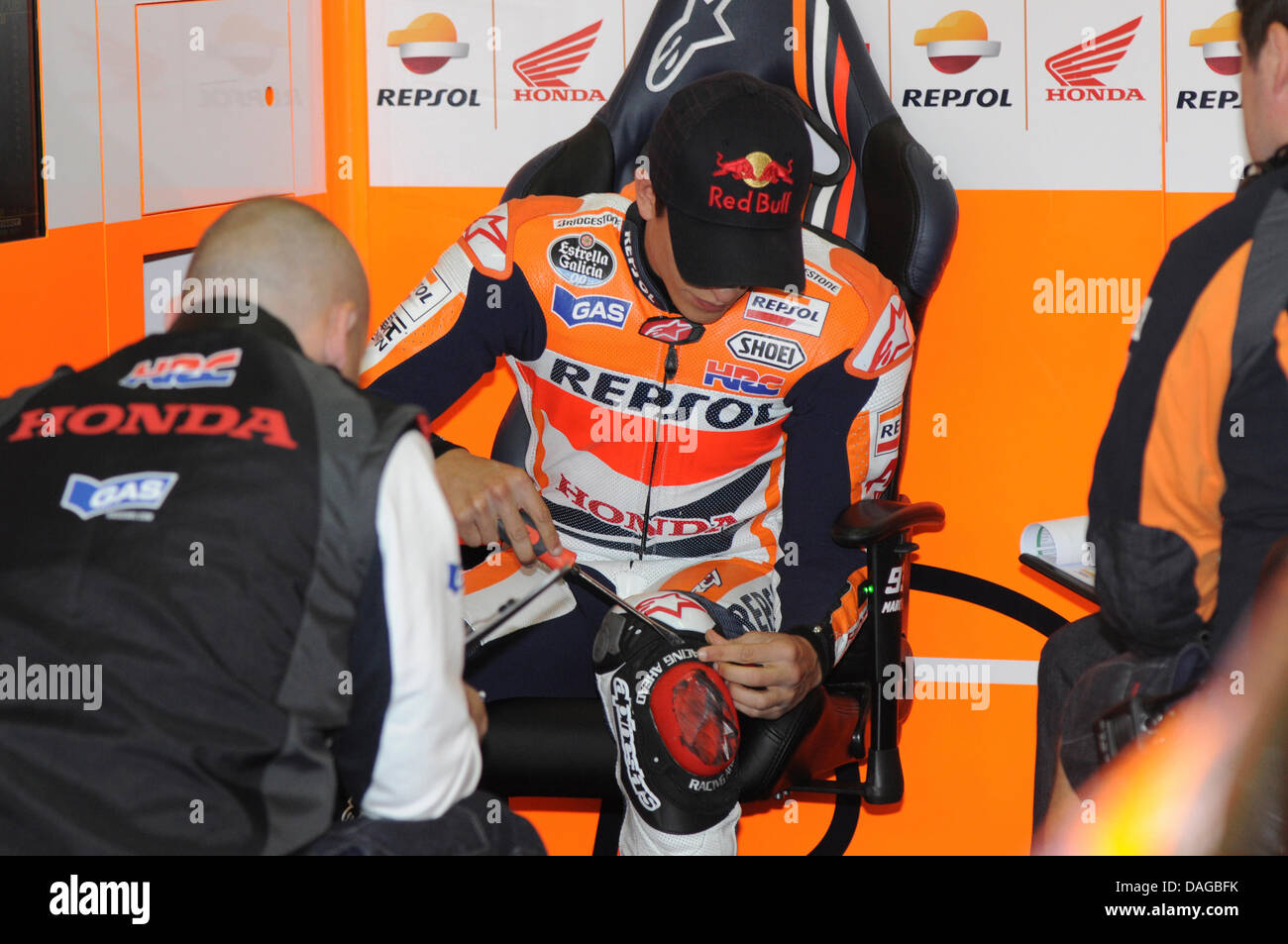 Oberlungwitz, Germany. 12th july 2013. Marc Marquez (Repsol Honda Team ...