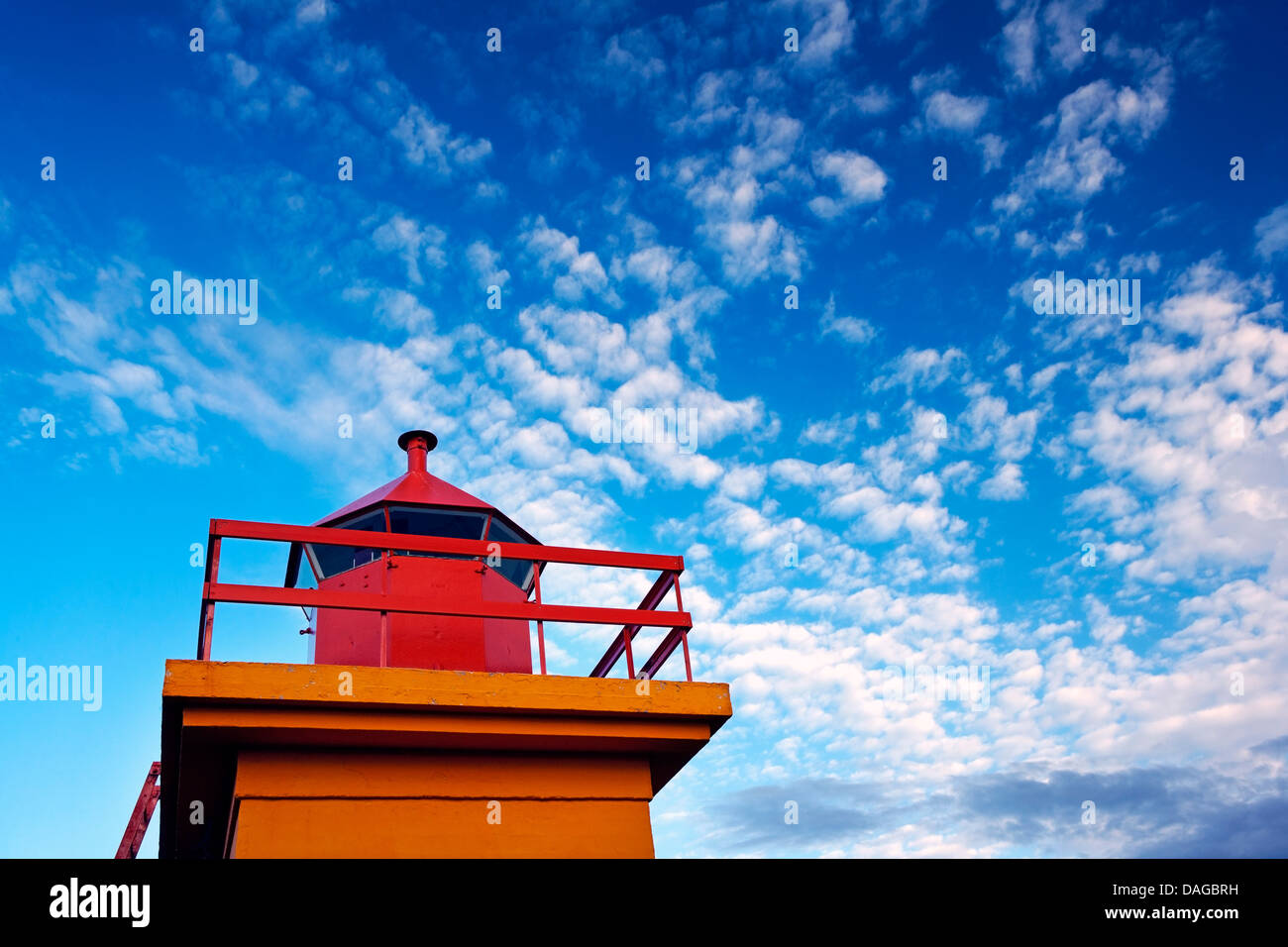 Yellow lighthouse iceland hi-res stock photography and images - Alamy