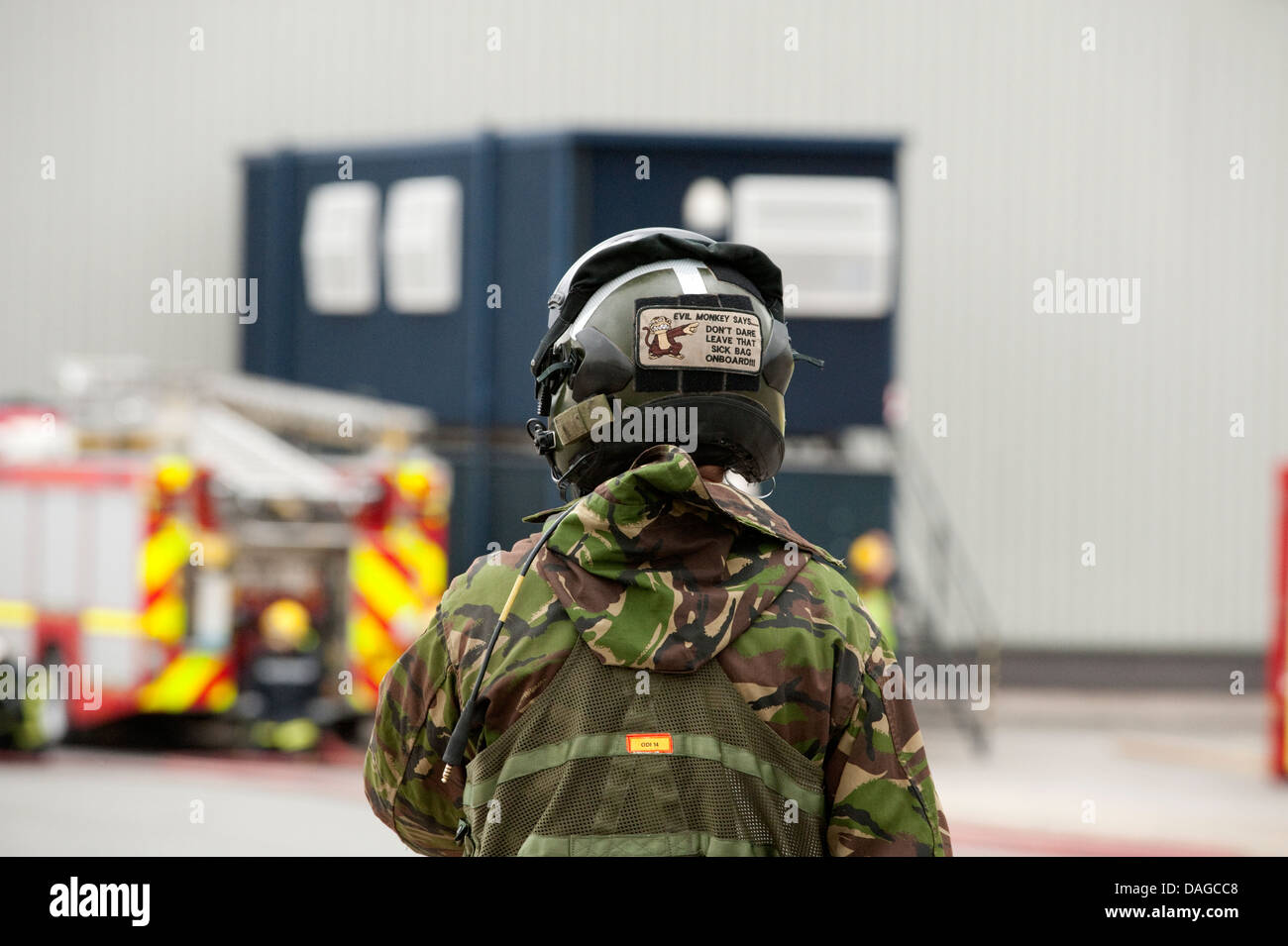 Army Chinook Pilot and helmet Stock Photo - Alamy