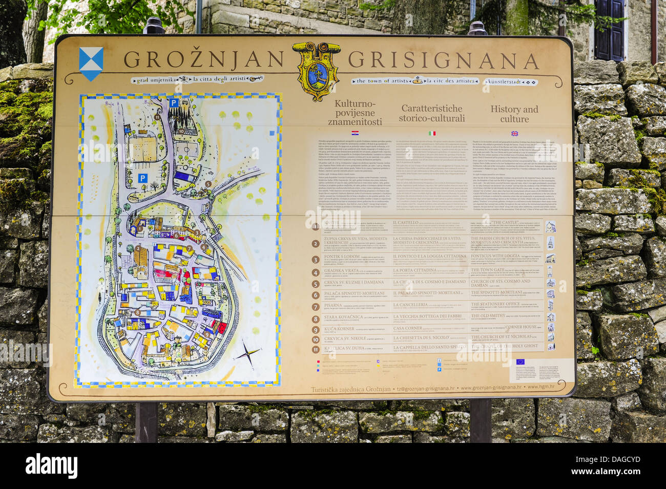 Istria, Croatia, Groznjan Stock Photo - Alamy