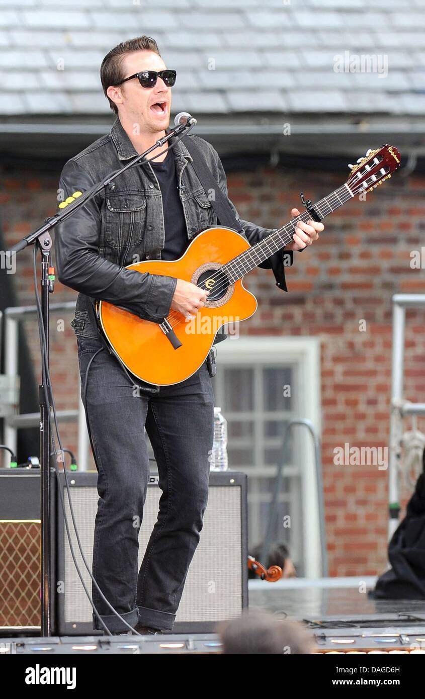 New York, NY. 12th July, 2013. Zach Filkins on stage for Good Morning ...