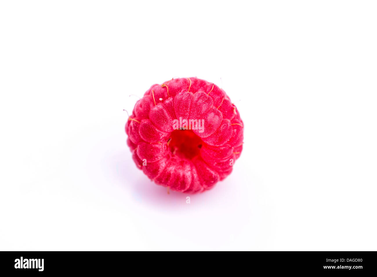 Ripe raspberry isolated on a white background Stock Photo - Alamy