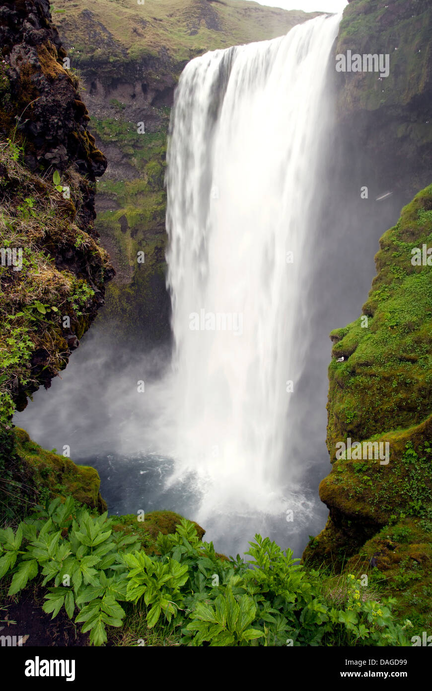 Skogafoss Waterfall - Skogar, Iceland Stock Photo - Alamy