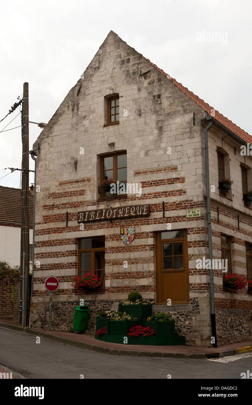Bibliotheque Library Tournehem-sur-la-Hem France Stock Photo - Alamy