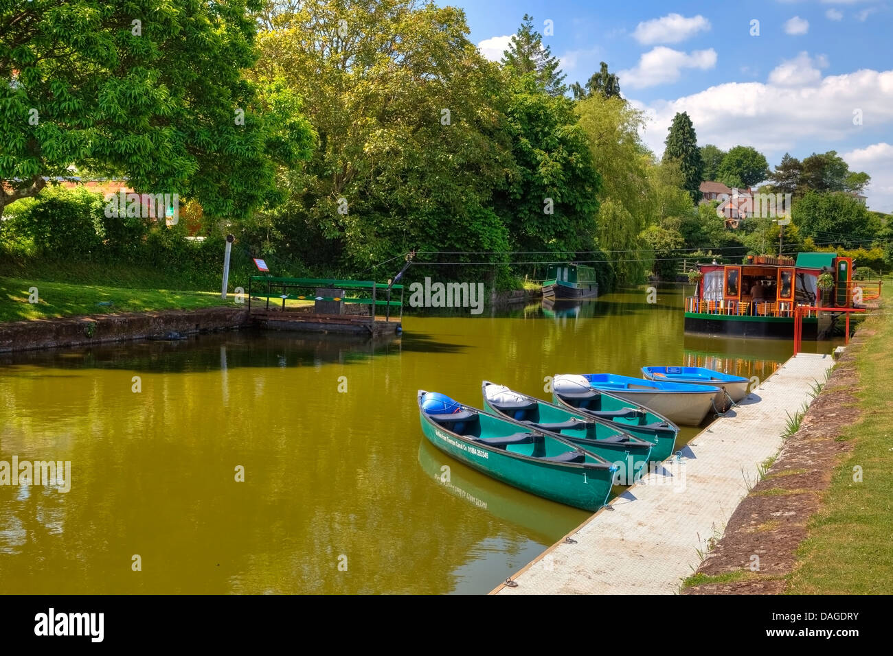 Great Western Canal, Tiverton, Devon, England, United Kingdom Stock ...