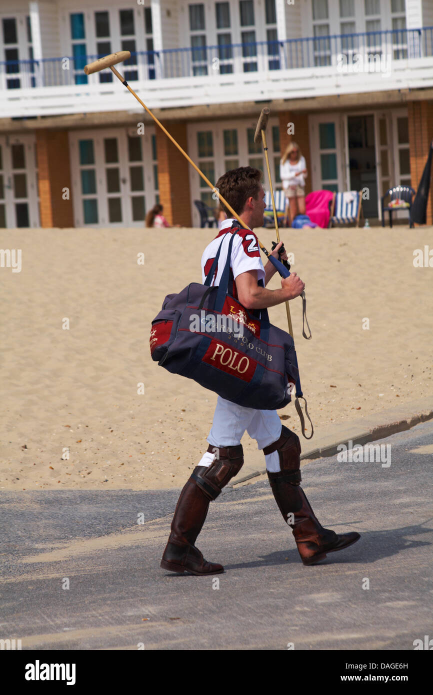 Sandbanks, Poole, Dorset, UK 12 July 2013. Hot and sunny weather for ...