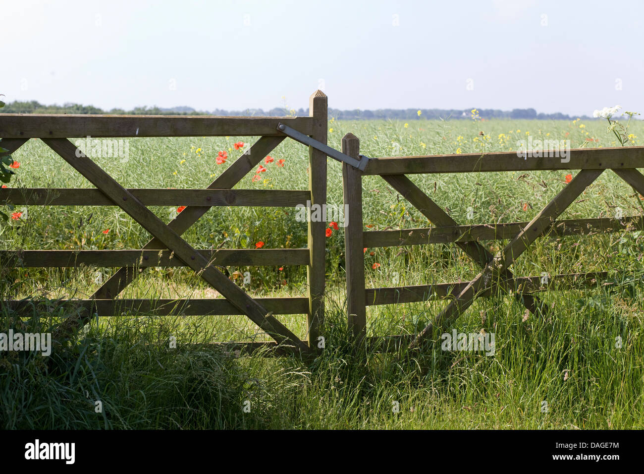 Five bar garden gate hi-res stock photography and images - Alamy