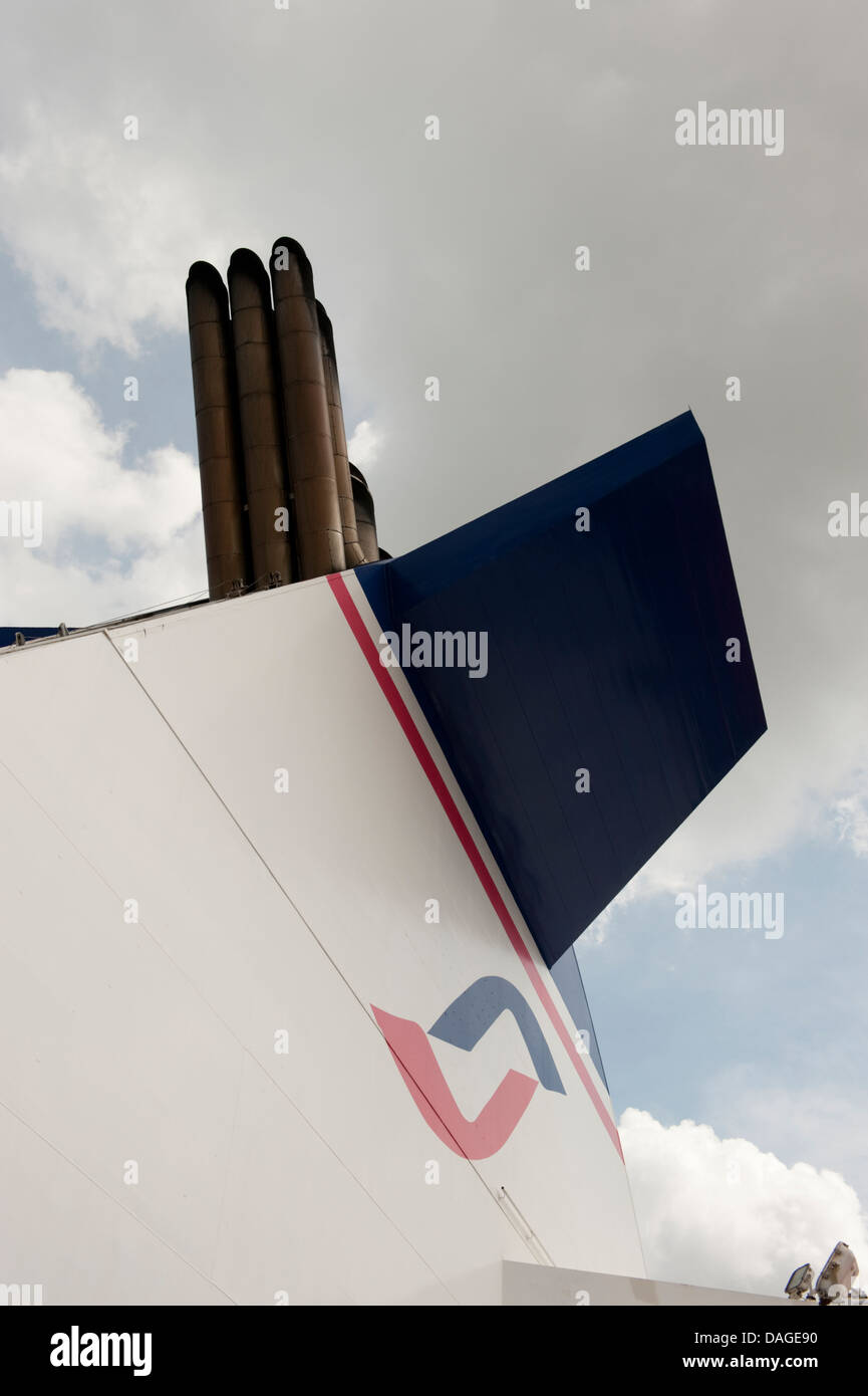 Funnel Exhaust Ship Fumes Ferry Stock Photo - Alamy