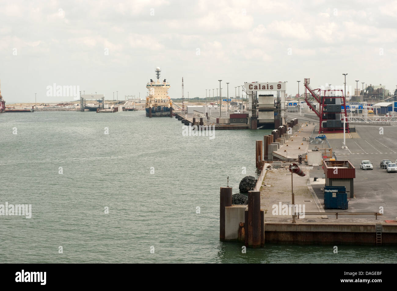 Calais Port Dock Docking Cross Channel Ferry France Stock Photo - Alamy