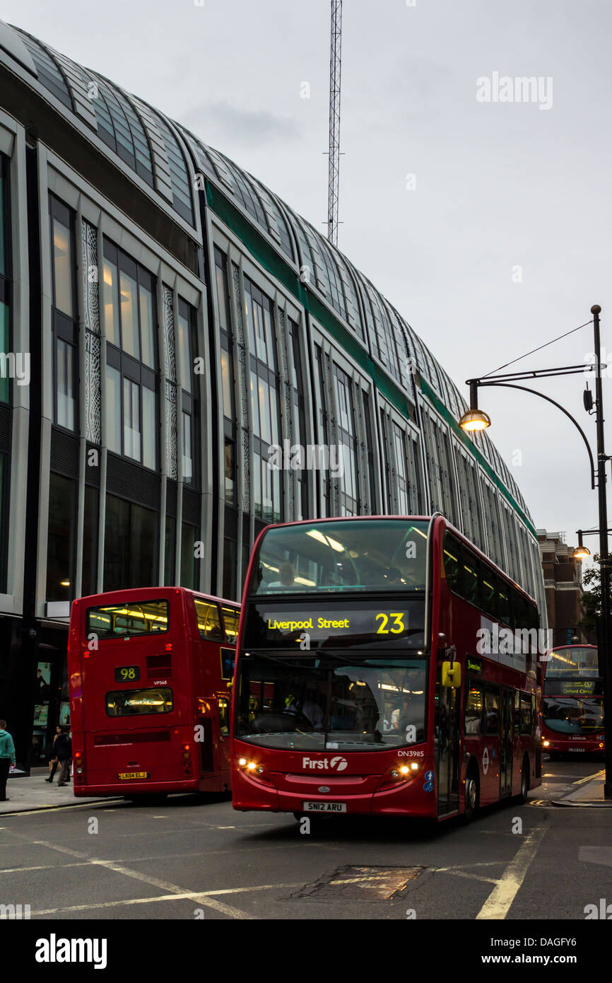 London public transport oxford street bus buses hi-res stock ...