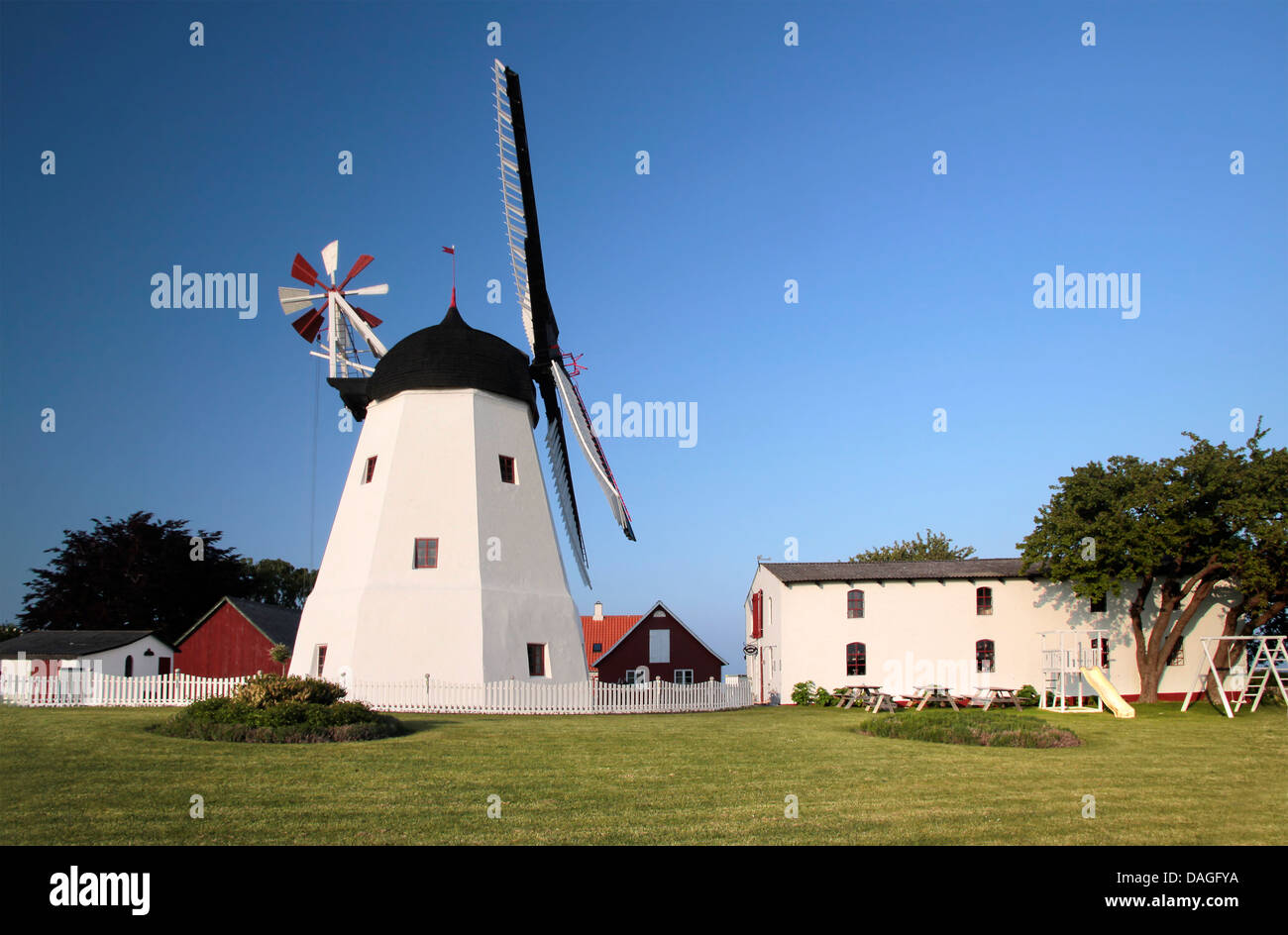 Arsdale Molle, windmill on Bornholm, Denmark Stock Photo - Alamy