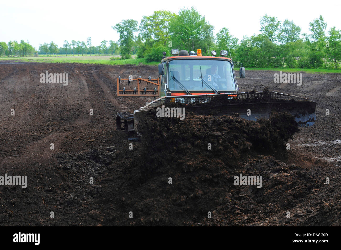 Peat cutting by a bulldozer hi-res stock photography and images - Alamy