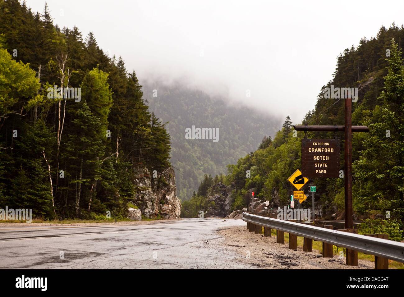 The Crawford Notch State Park is seen in New Hampshire Stock Photo - Alamy