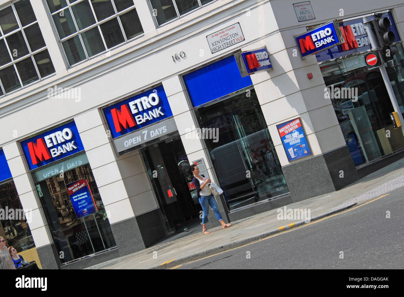 Metro Bank, Kensington High Street, London, England, Great Britain ...