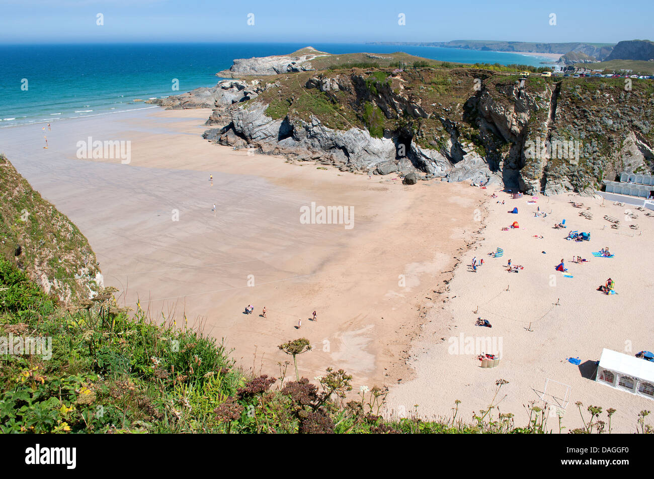 Lusty glaze beach hi-res stock photography and images - Alamy