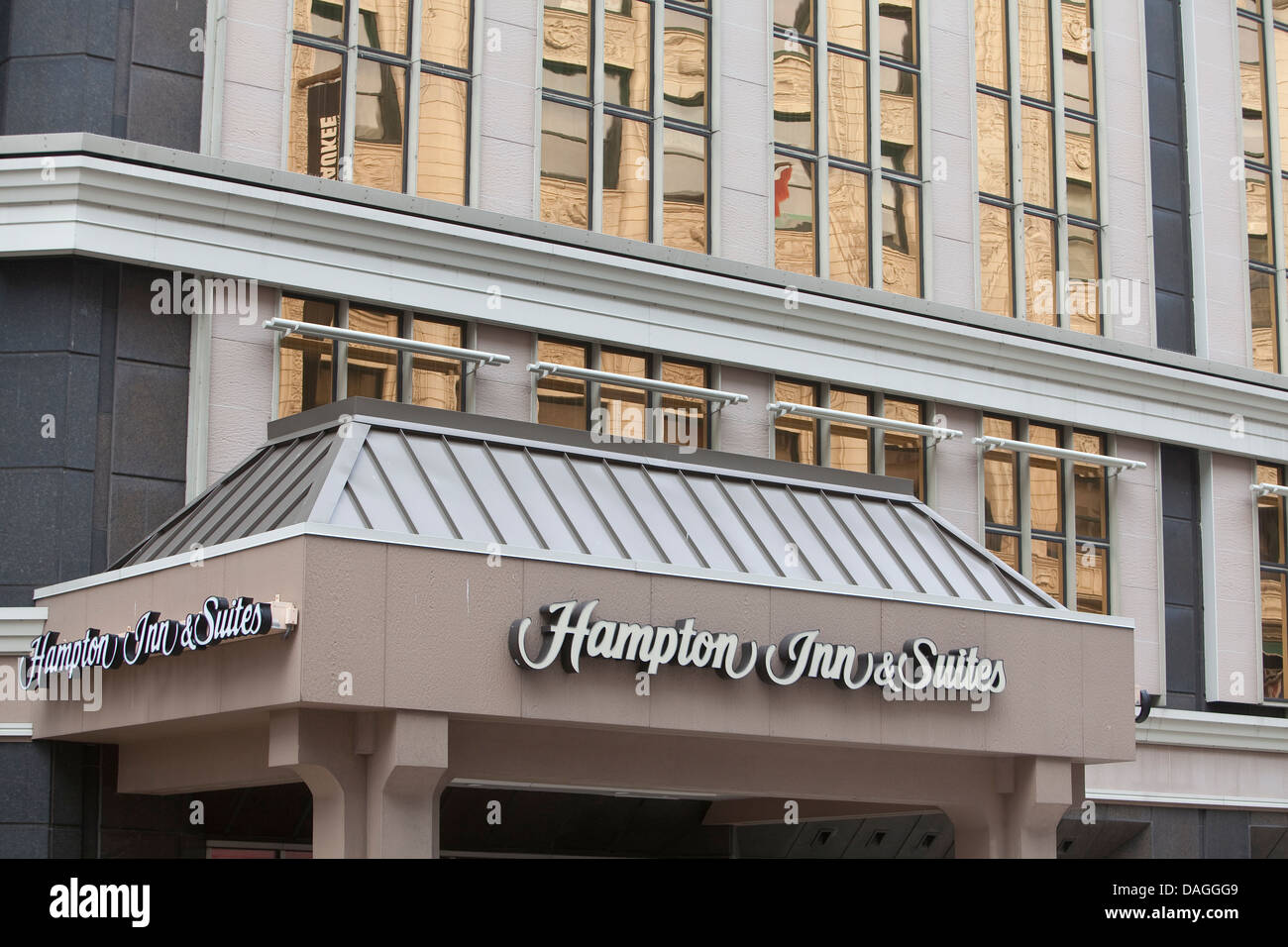Hampton Inn & Suites hotel is seen in Milwaukee, Wisconsin Stock Photo ...