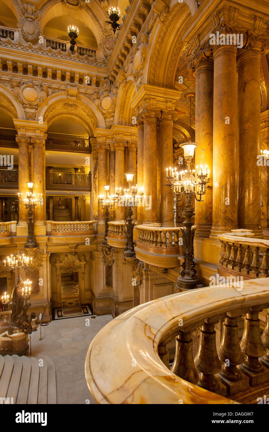 Interior of Garnier Opera House, Paris France Stock Photo - Alamy