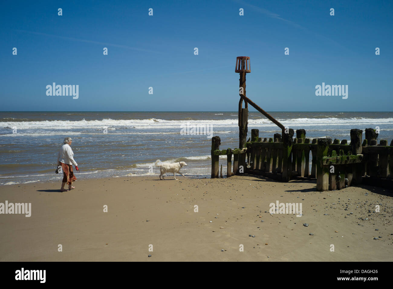 Mundesley seaside town on the North Norfolk Coast, England, June 2013 ...