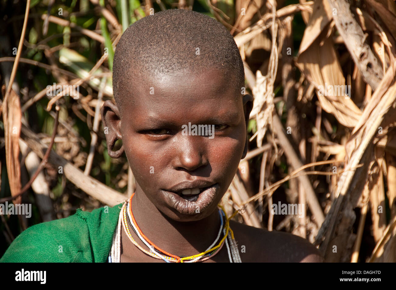 A young Suri (Surma) woman, Ethiopia Stock Photo - Alamy
