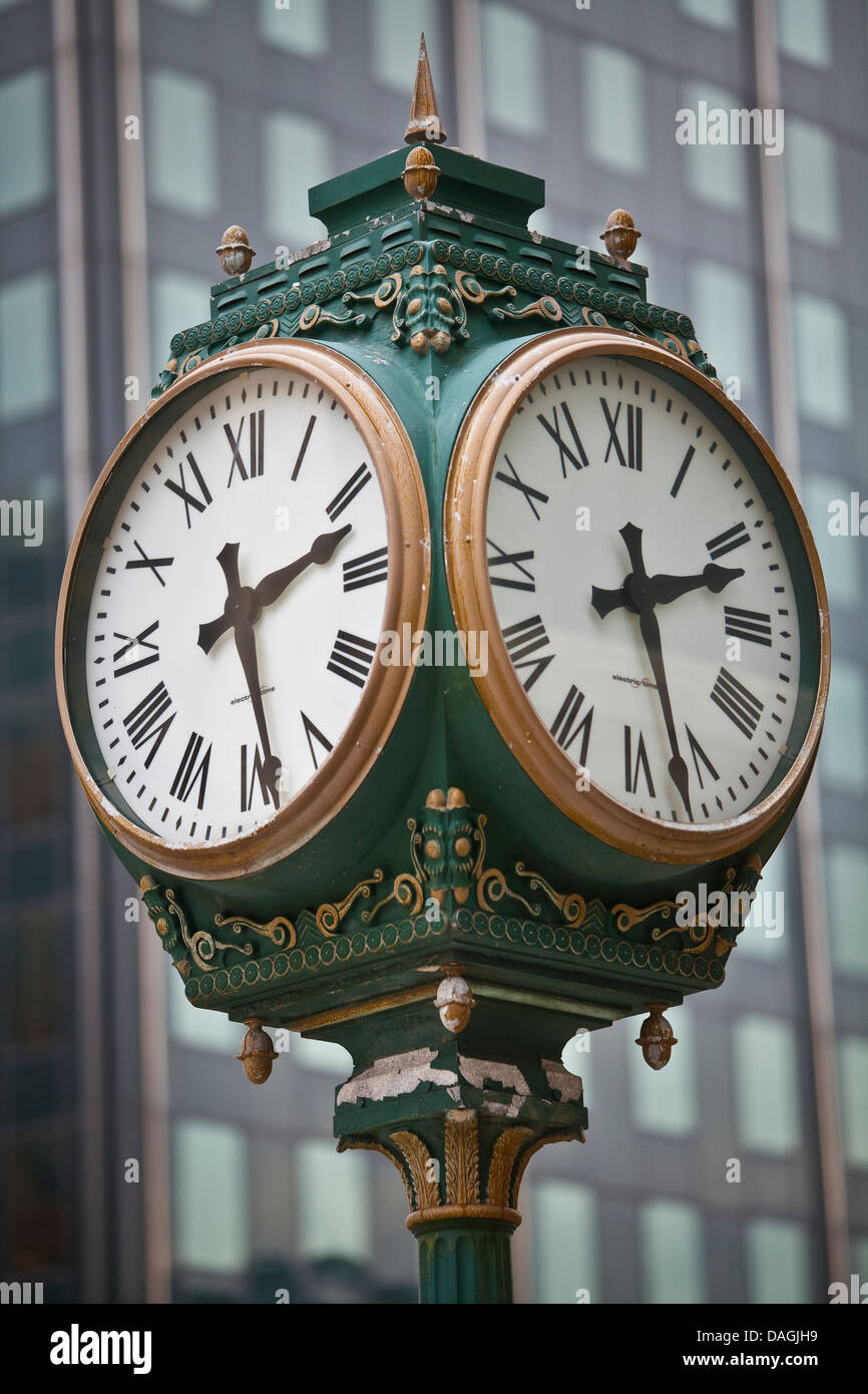 A street clock is seen in Milwaukee Stock Photo - Alamy