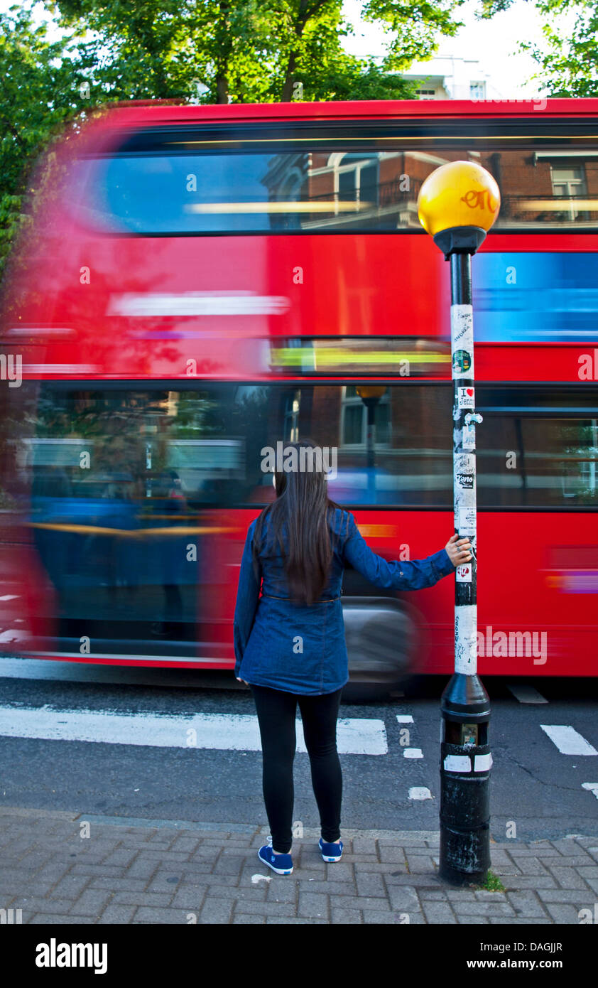 The iconic Abbey Road zebra crossing, made famous by the Beatles, St ...