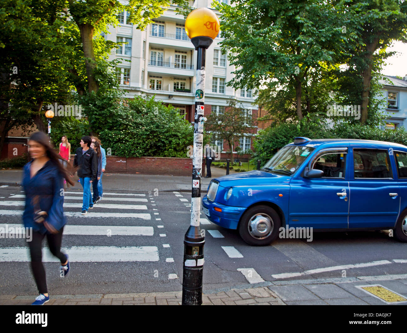 The iconic Abbey Road zebra crossing, made famous by the Beatles, St ... The iconic Abbey Road zebra crossing, made famous by the Beatles, St ...
