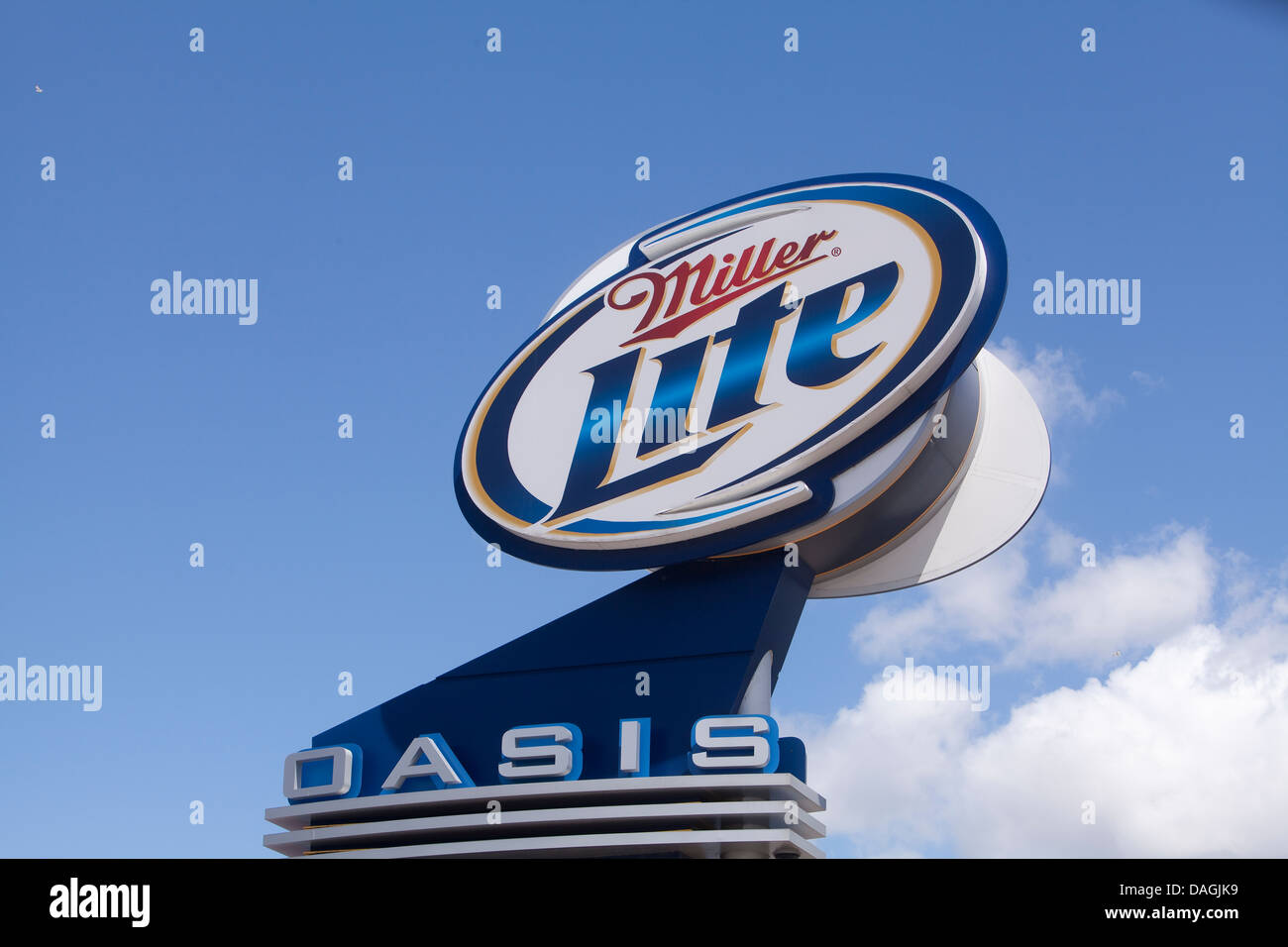Miller Lite Oasis stage is seen on the Henry W. Maier Festival Park ...