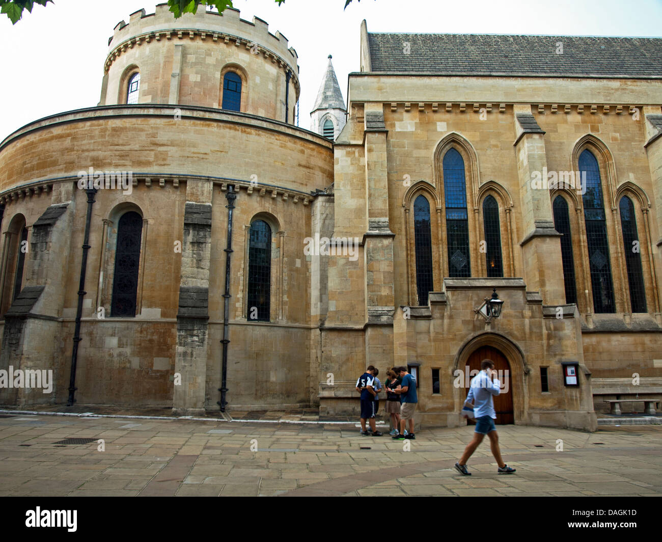 View of Temple Church, a late-12th-century church, built for and by the ...