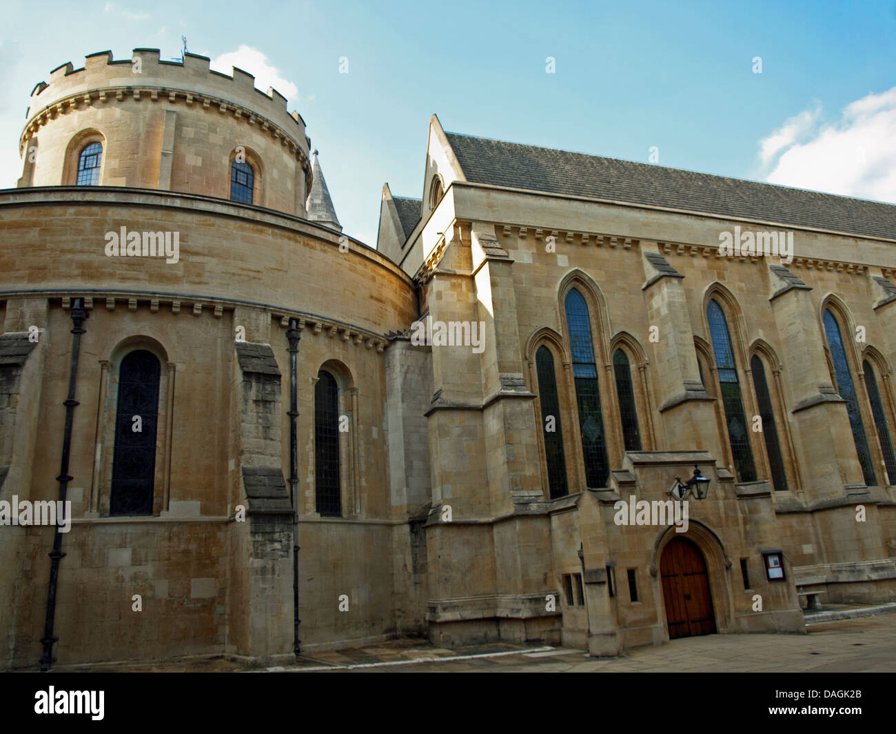 View of Temple Church, a late-12th-century church, built for and by the ...
