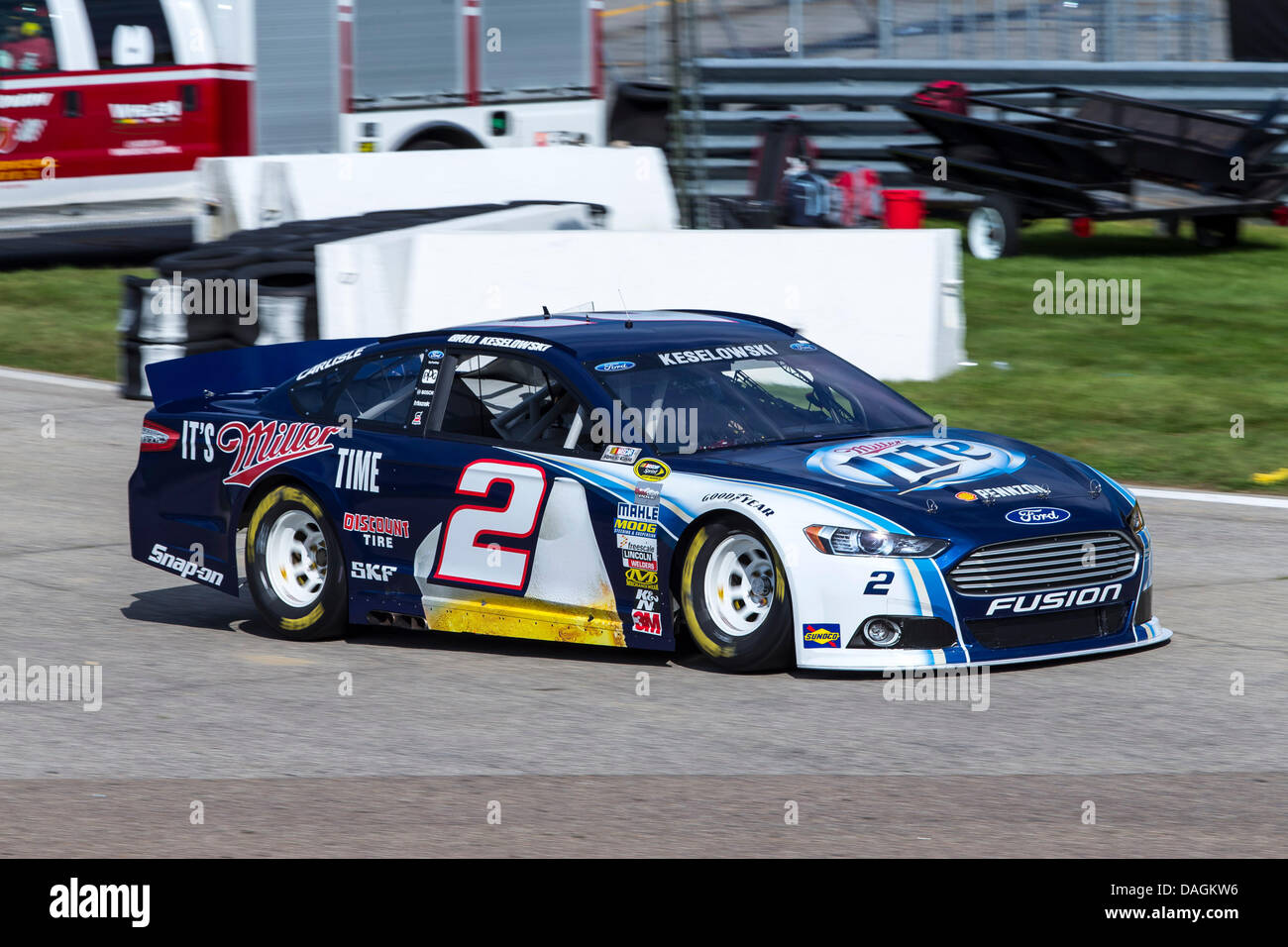 Loudon, NH, USA. 12th July, 2013. Loudon, NH - Jul 12, 2013: Brad ...