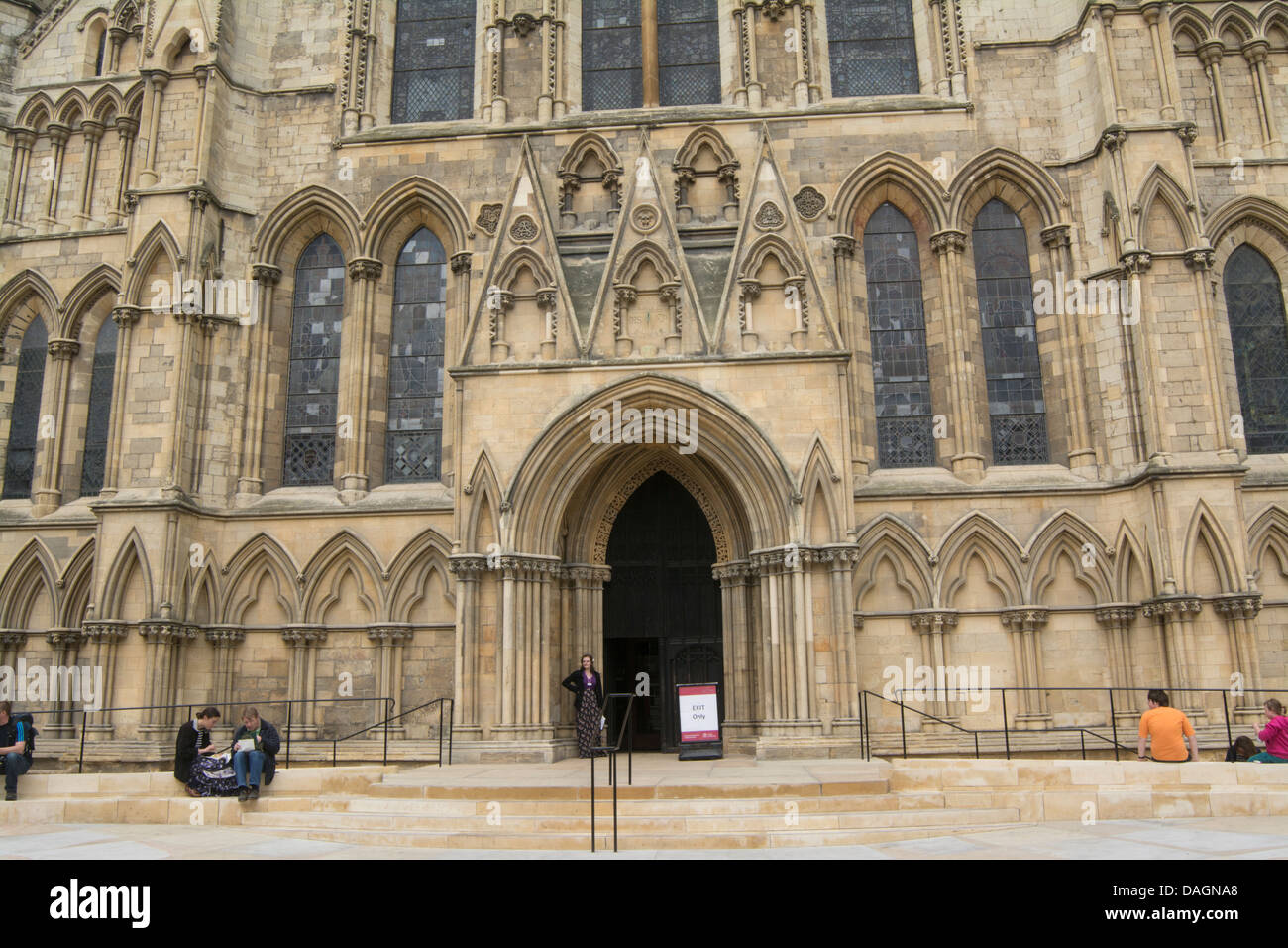 Entrance to York Minster Stock Photo - Alamy