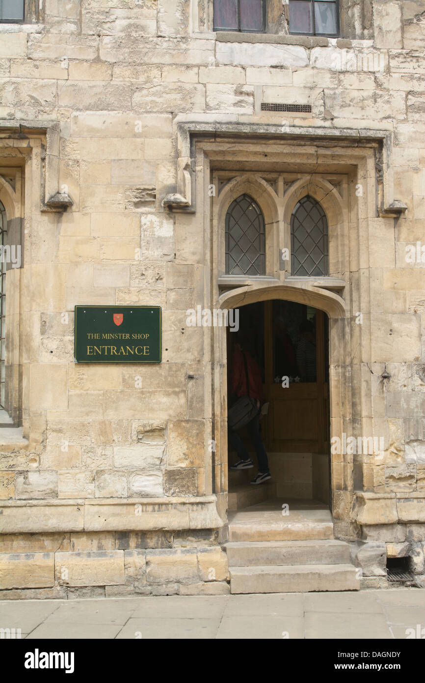The Church Shop at York Minster Stock Photo - Alamy