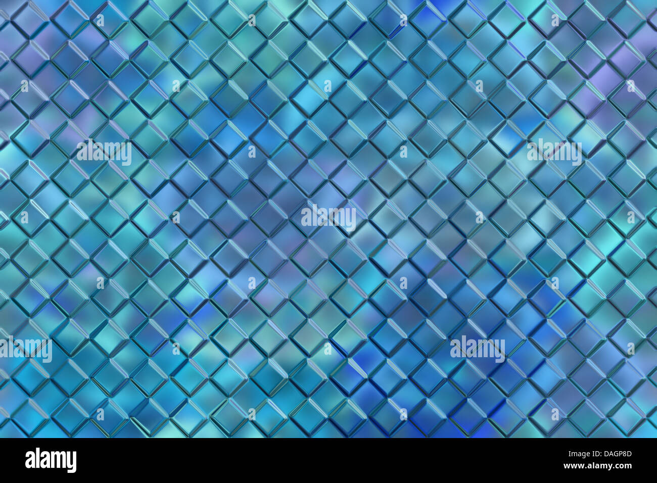 Computer graphic design abstract background of blue emboss square ...