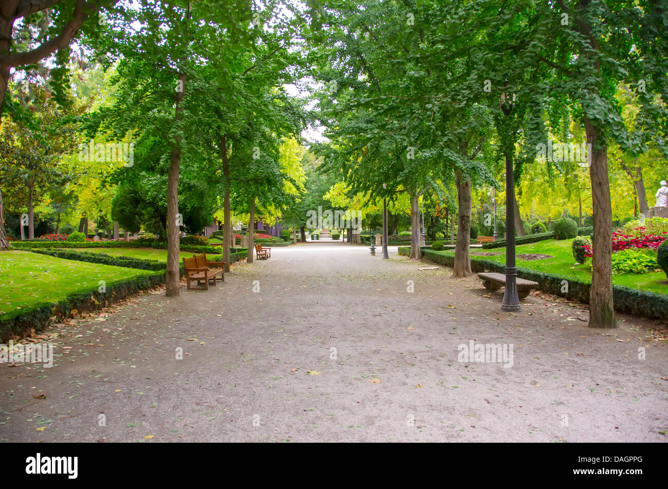 Nice park in the city with trees Stock Photo - Alamy
