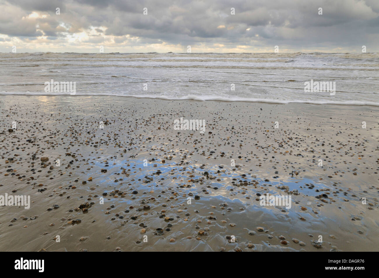 North Sea Coast and upcoming rain front, Germany Stock Photo - Alamy