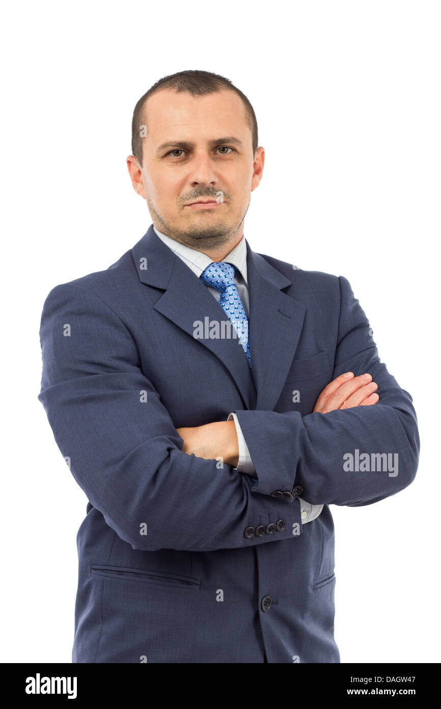 portrait of serious businessman isolated on white background Stock ...