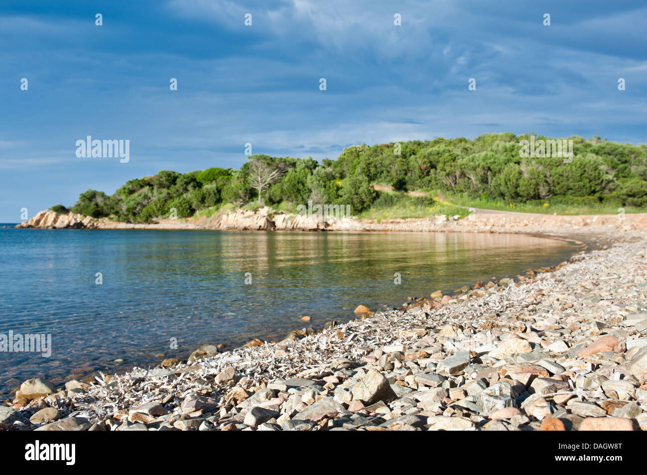 Beautiful white rocks beach in Corsica Stock Photo - Alamy