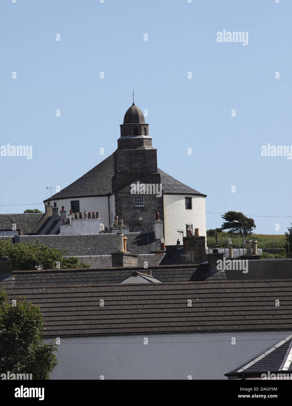 Round Church Bowmore Isle of Islay Scotland July 2013 Stock Photo - Alamy