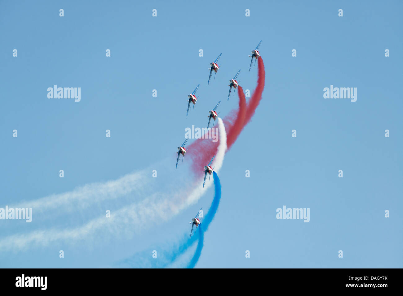 The national display team for the French Air Force, La Patrouille de ...