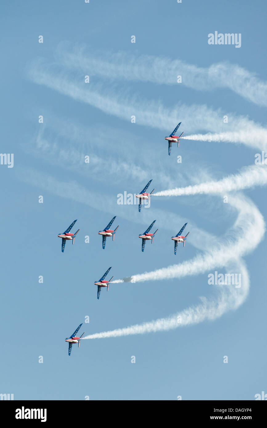 The national display team for the French Air Force, La Patrouille de ...