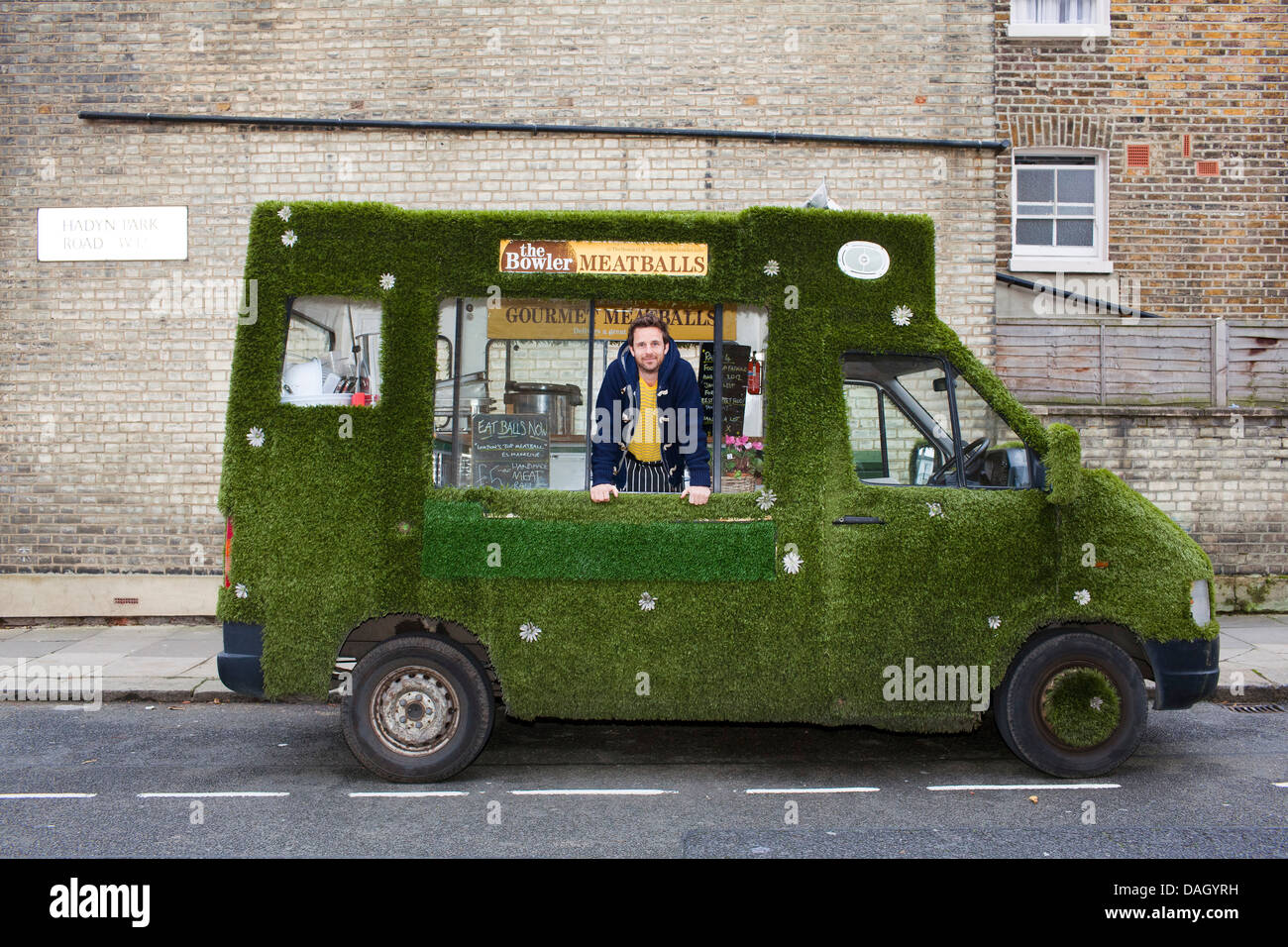 The Bowler street food van specialising in meatballs with it's creator ...